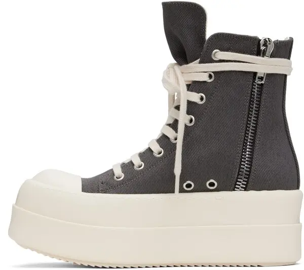 靴 DRKSHDW HOLLYWOOD DOUBLE BUMPER SNEAKERS Black Hollywood Double Bumper Low Sneaks Sneakers by Rick